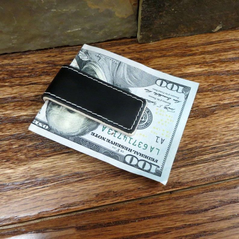 Personalized Gentry Leather Money Clip Engraved Monogram - Etsy