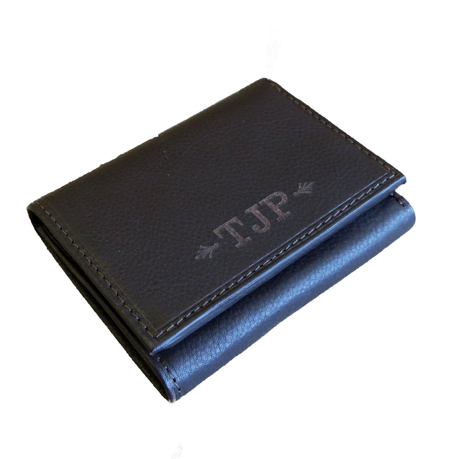 Engraved Tri-fold Men's Wallet Personalized Custom - Etsy