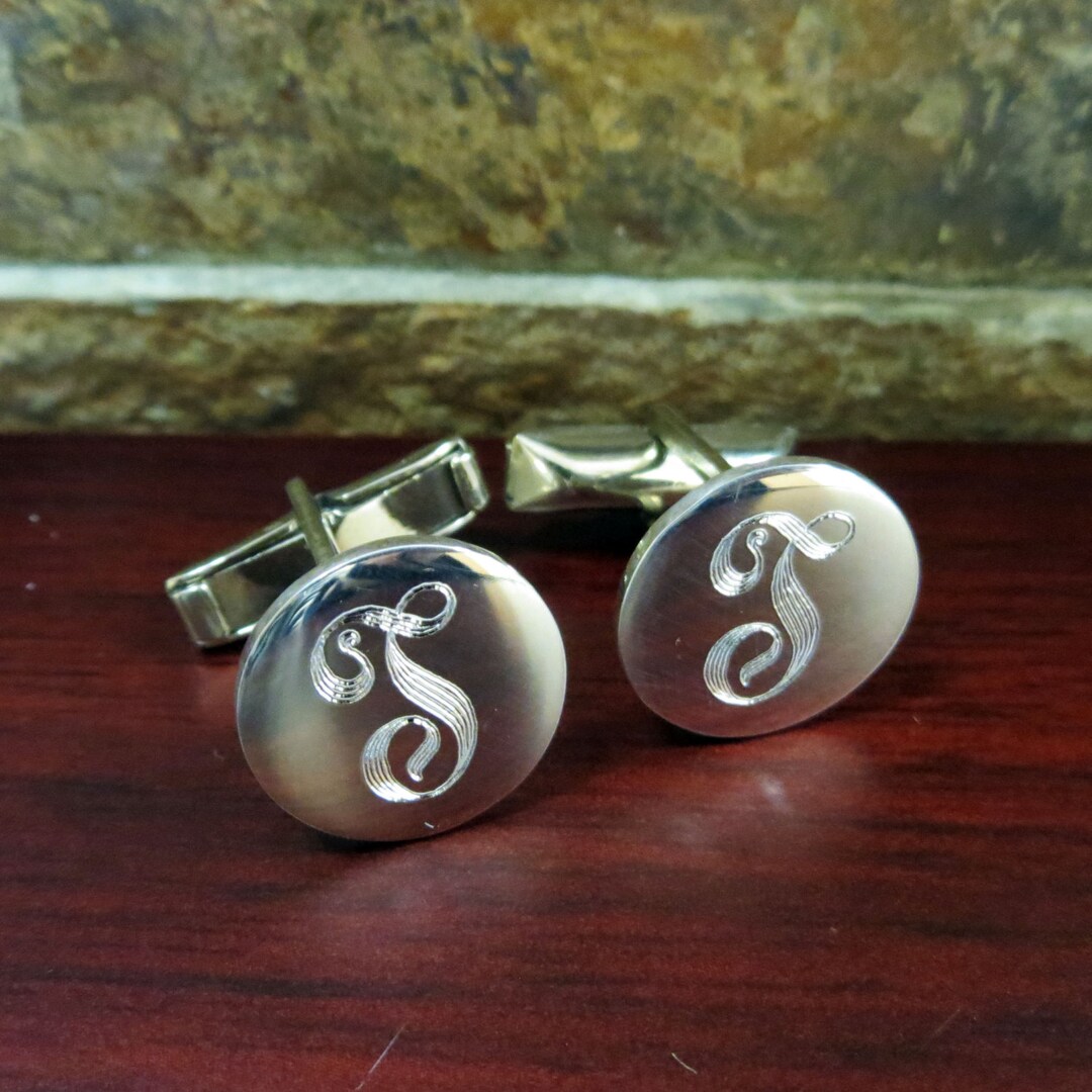 Sterling Silver Cuff Links, Personalized Jewelry, Monogrammed Gifts for ...