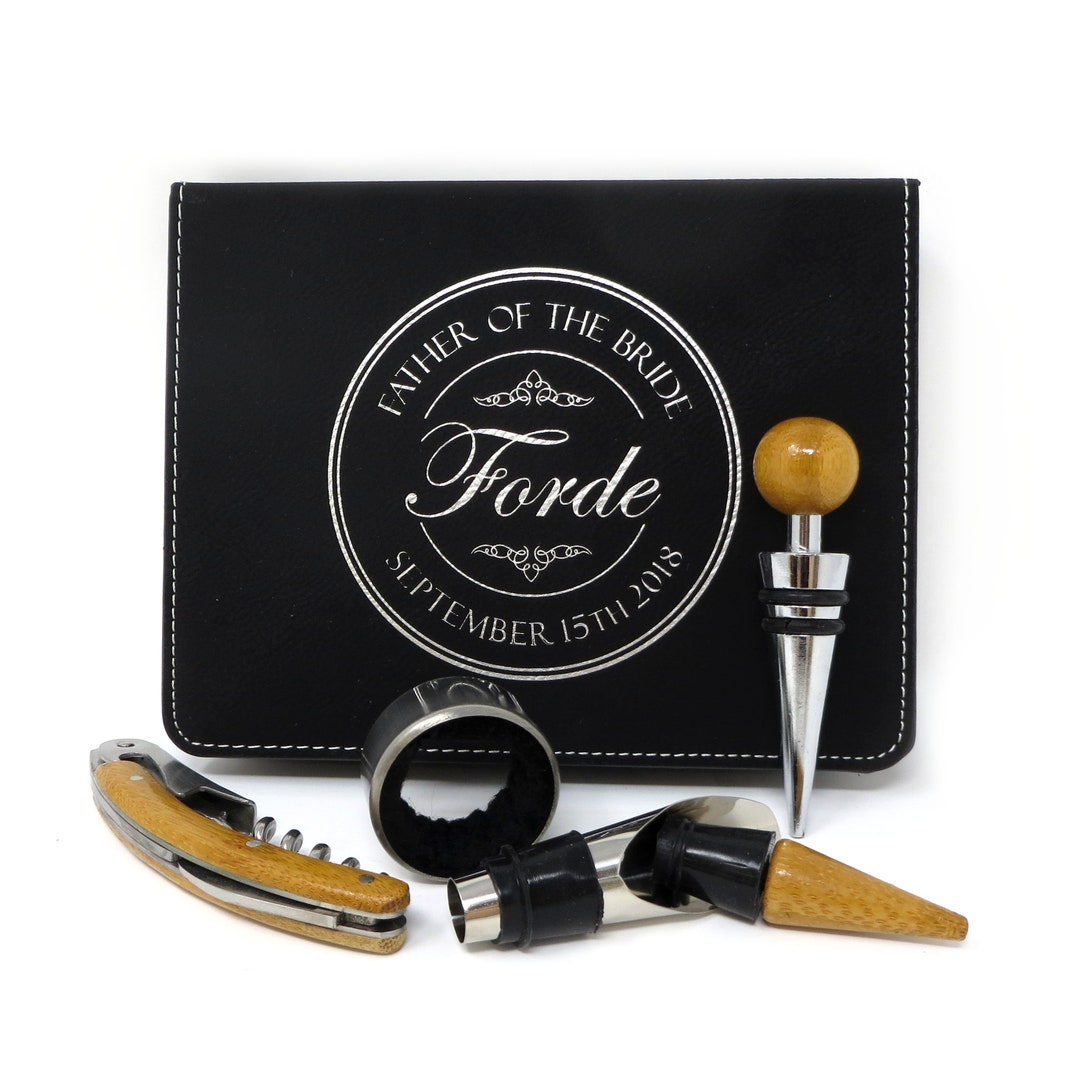 Personalized Wine Accessory Kit - Housewarming - Anniversary - Wedding ...