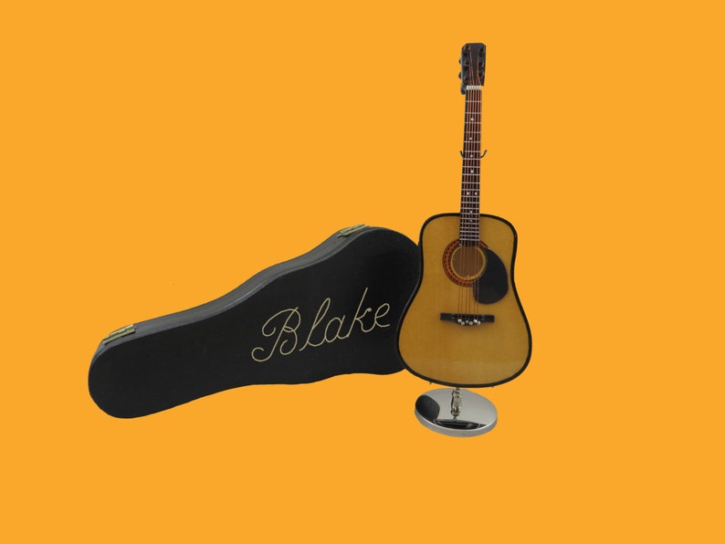 Personalized Miniature Guitar - Acoustic String Guitar- Music Gift ...