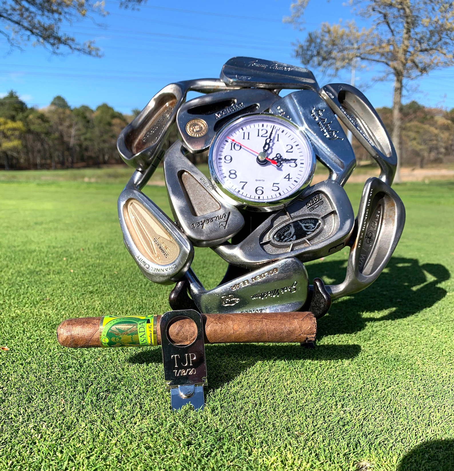 Repurposed Golf Club Clock Complete With Personalized Divot - Etsy