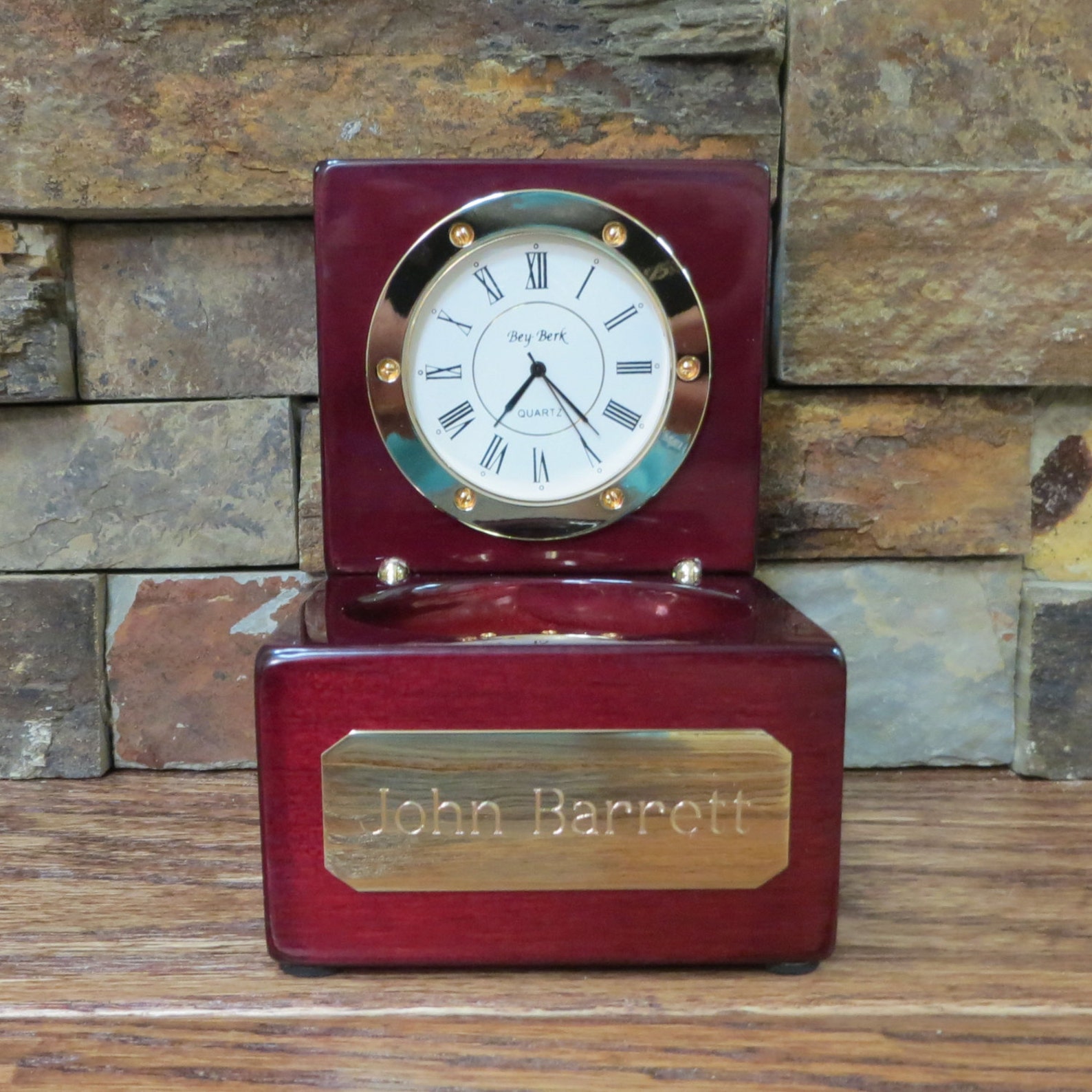 Personalized Nautical Compass Clock Desk Supplies Fathers - Etsy