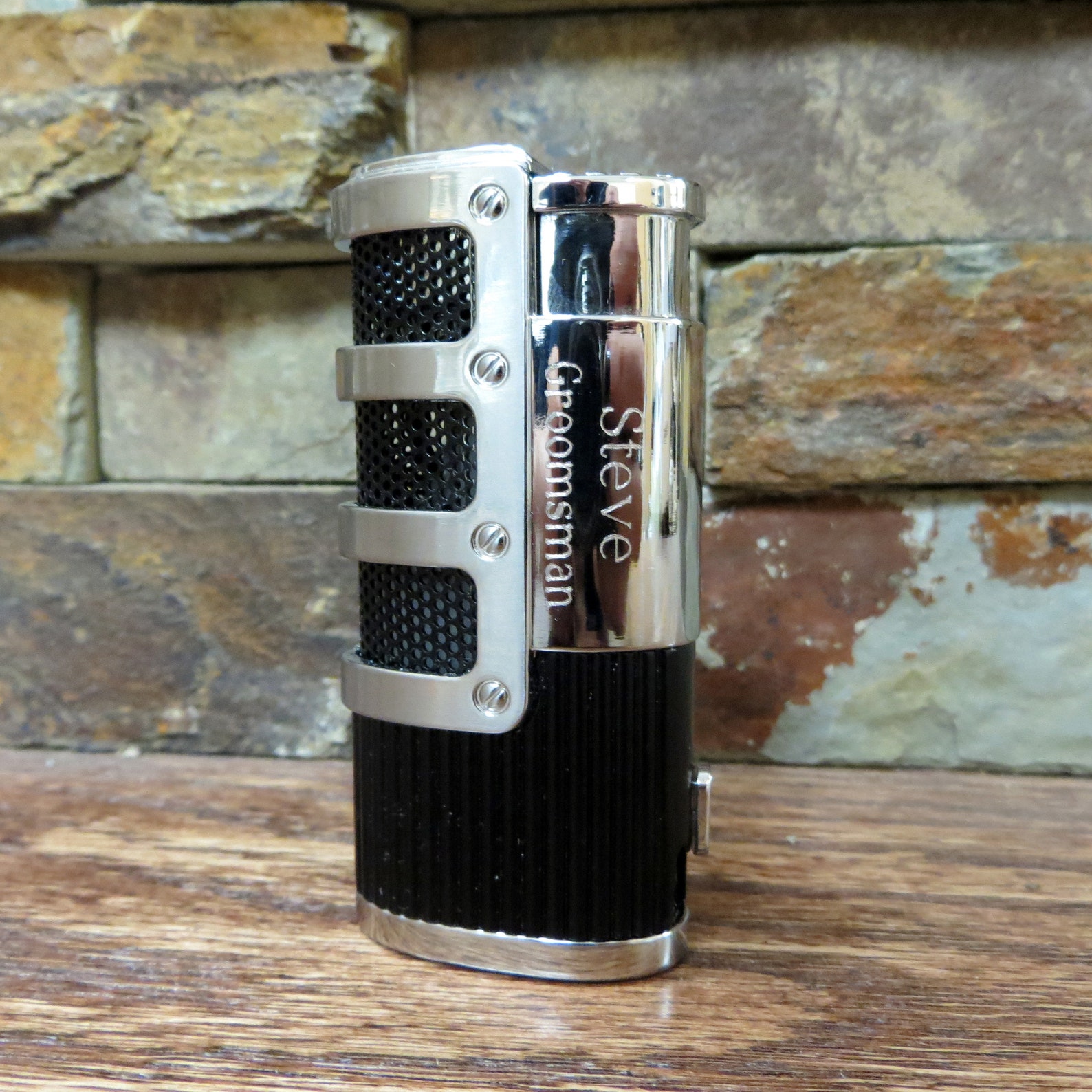 Personalized Gunmetal Cigar Lighter Groomsman Gift - Etsy