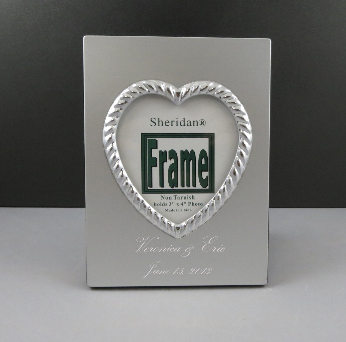 Heart Picture Frame-personalized-wedding Gift-anniversary - Etsy