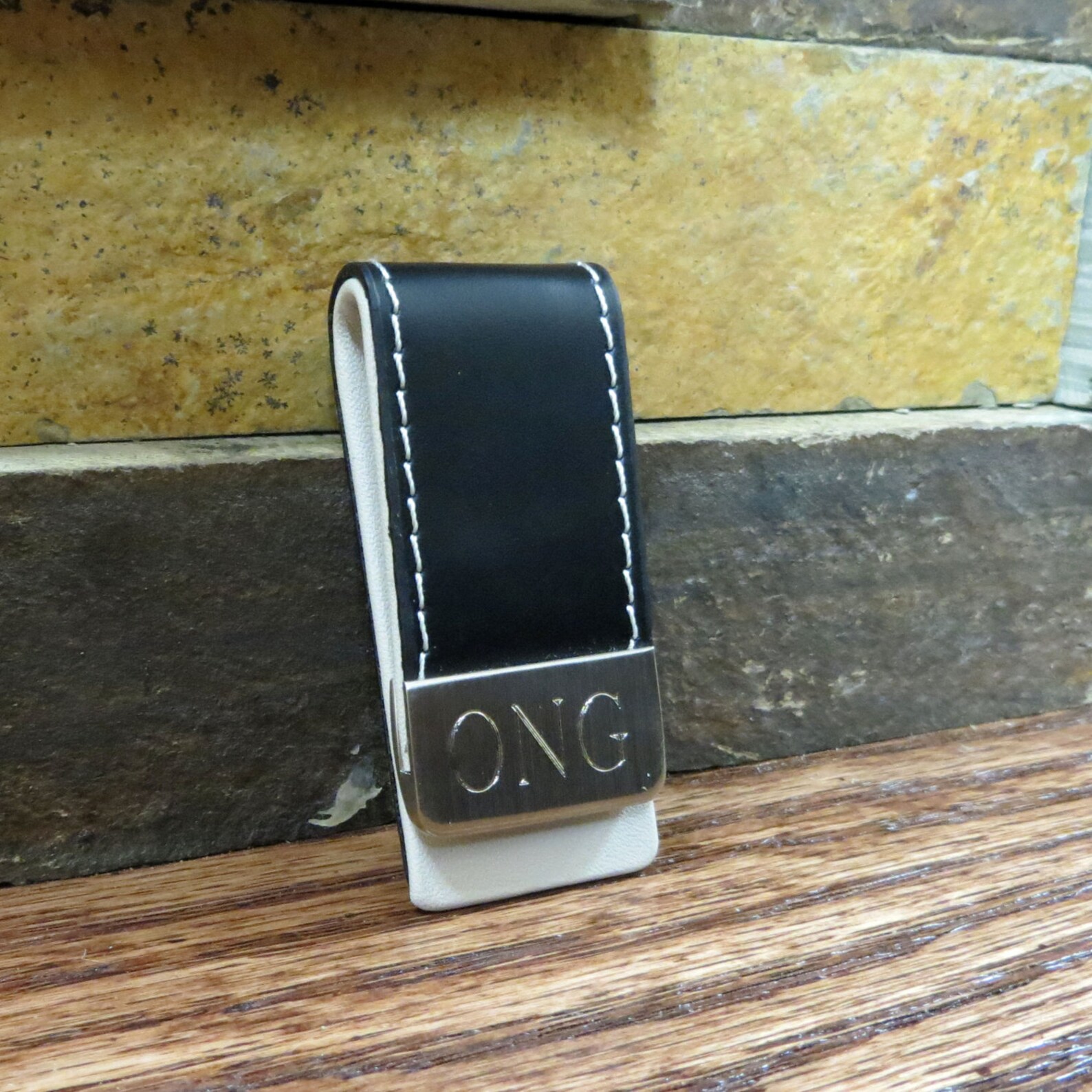 Personalized Gentry Leather Money Clip Engraved Monogram - Etsy