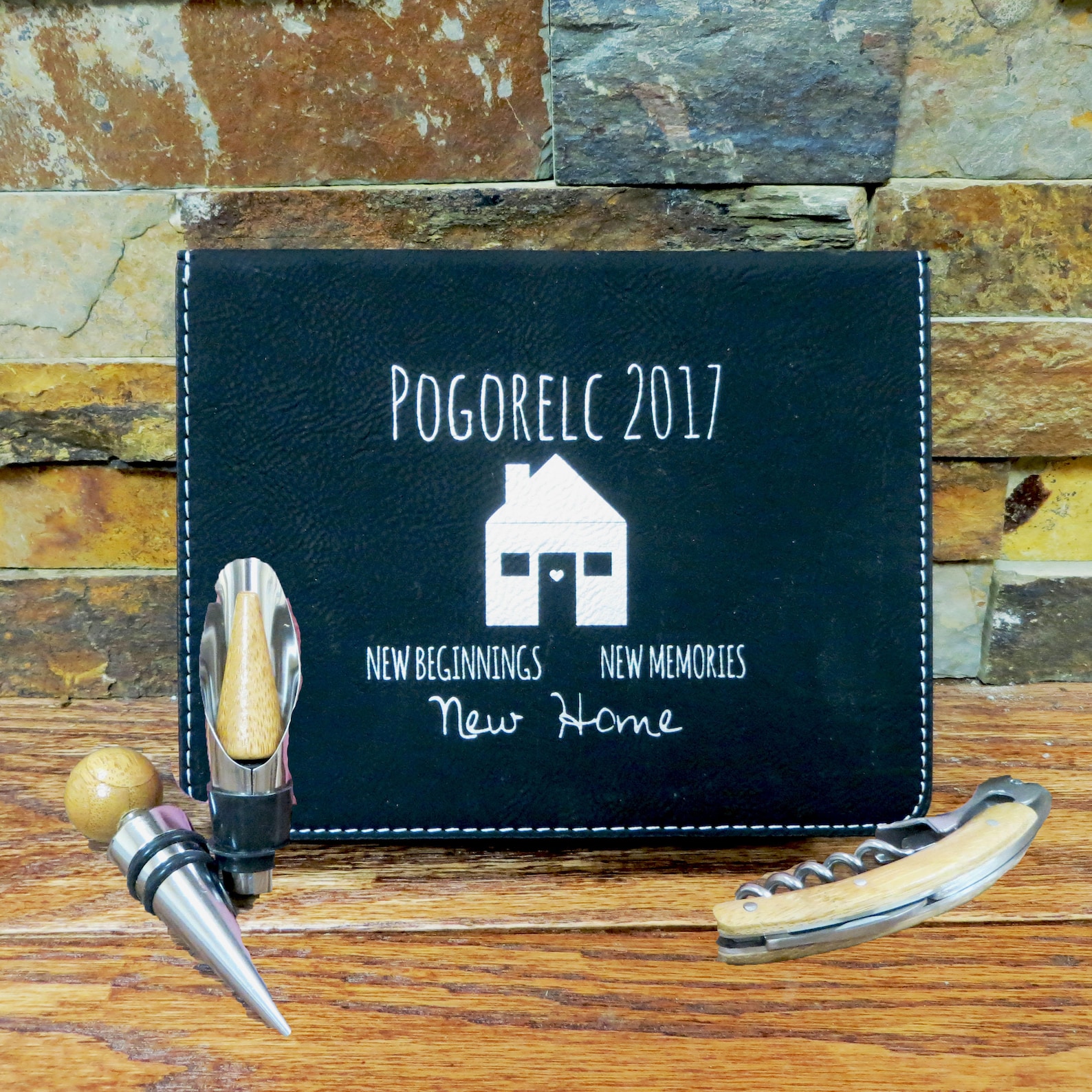 Personalized Wine Accessory Kit, House Warming Gift, Anniversary ...