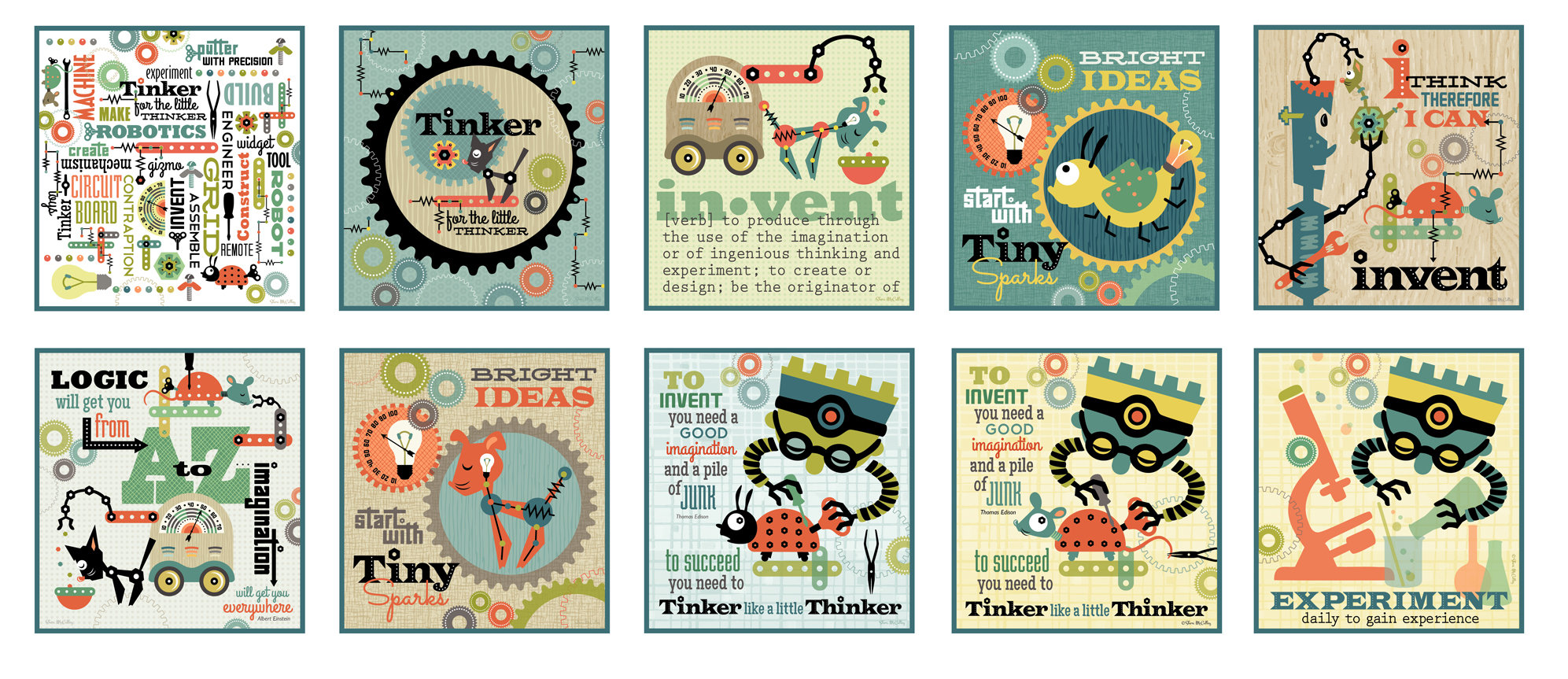 16 X 20 STEM Poster Theme: INVENT Robot Play Little | Etsy