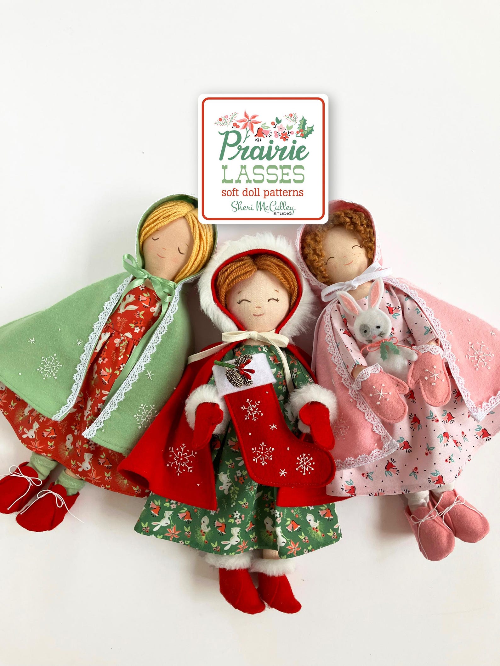 Prairie Lasses Hooded Cape, Mittens and Christmas Stocking PDF Pattern ...