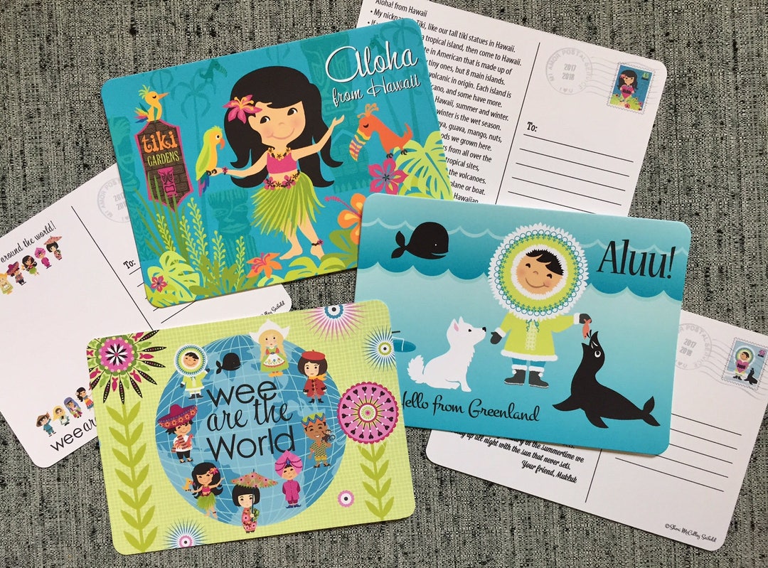 18 Around the World Postcards PDF, Children Around the World, Wee Are ...