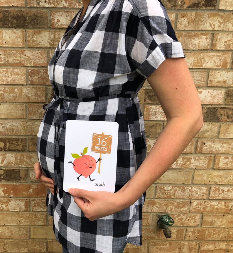 PDF to Print Yourself—grow Baby Grow Week-by-week Pregnancy Card Set ...
