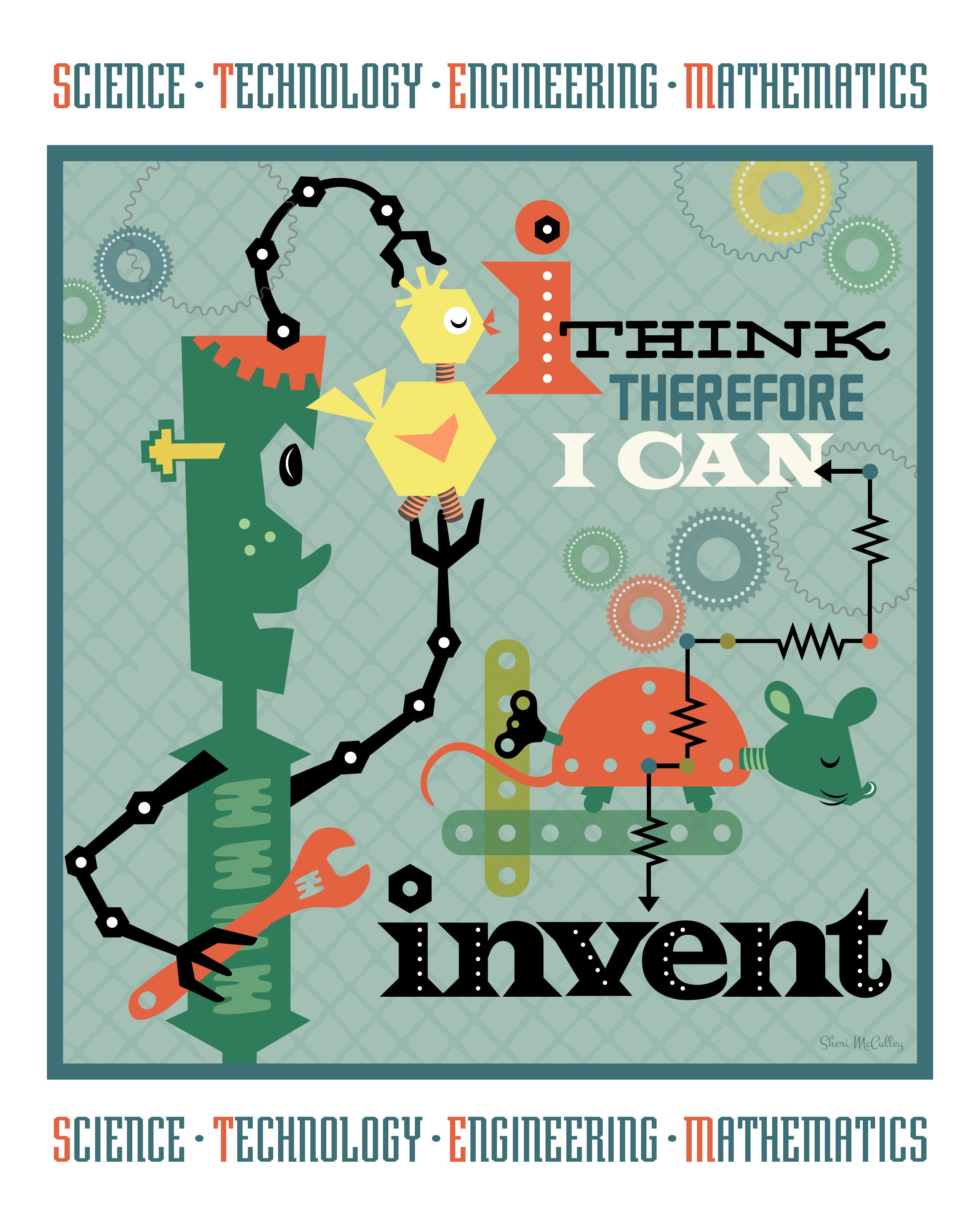 Six PDF Printable STEM Postersset 1: Words Representing | Etsy