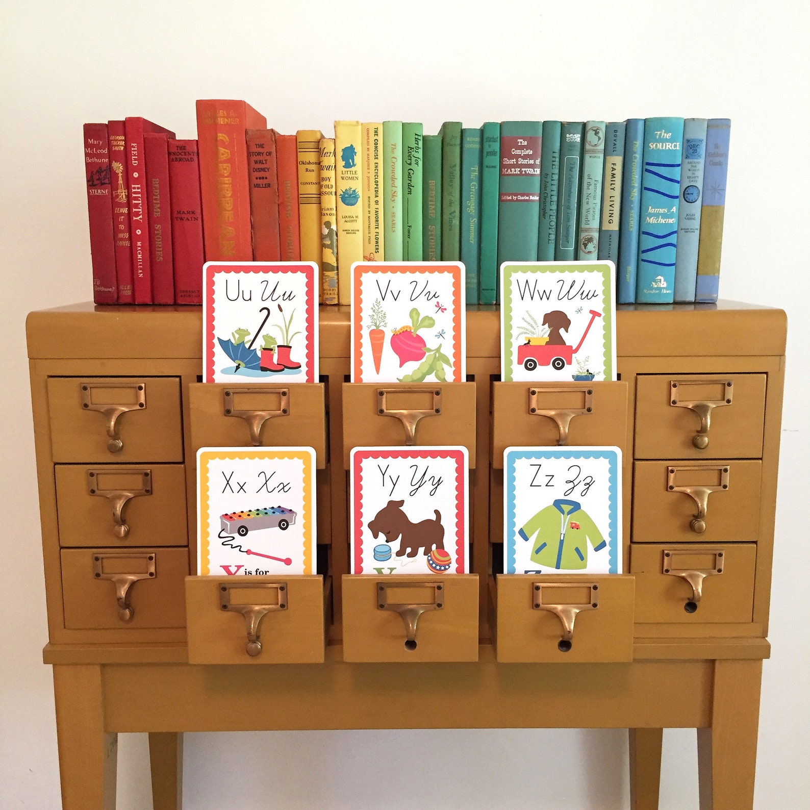 PDF Printable Alphabet and Counting Card Set 36 Child's | Etsy