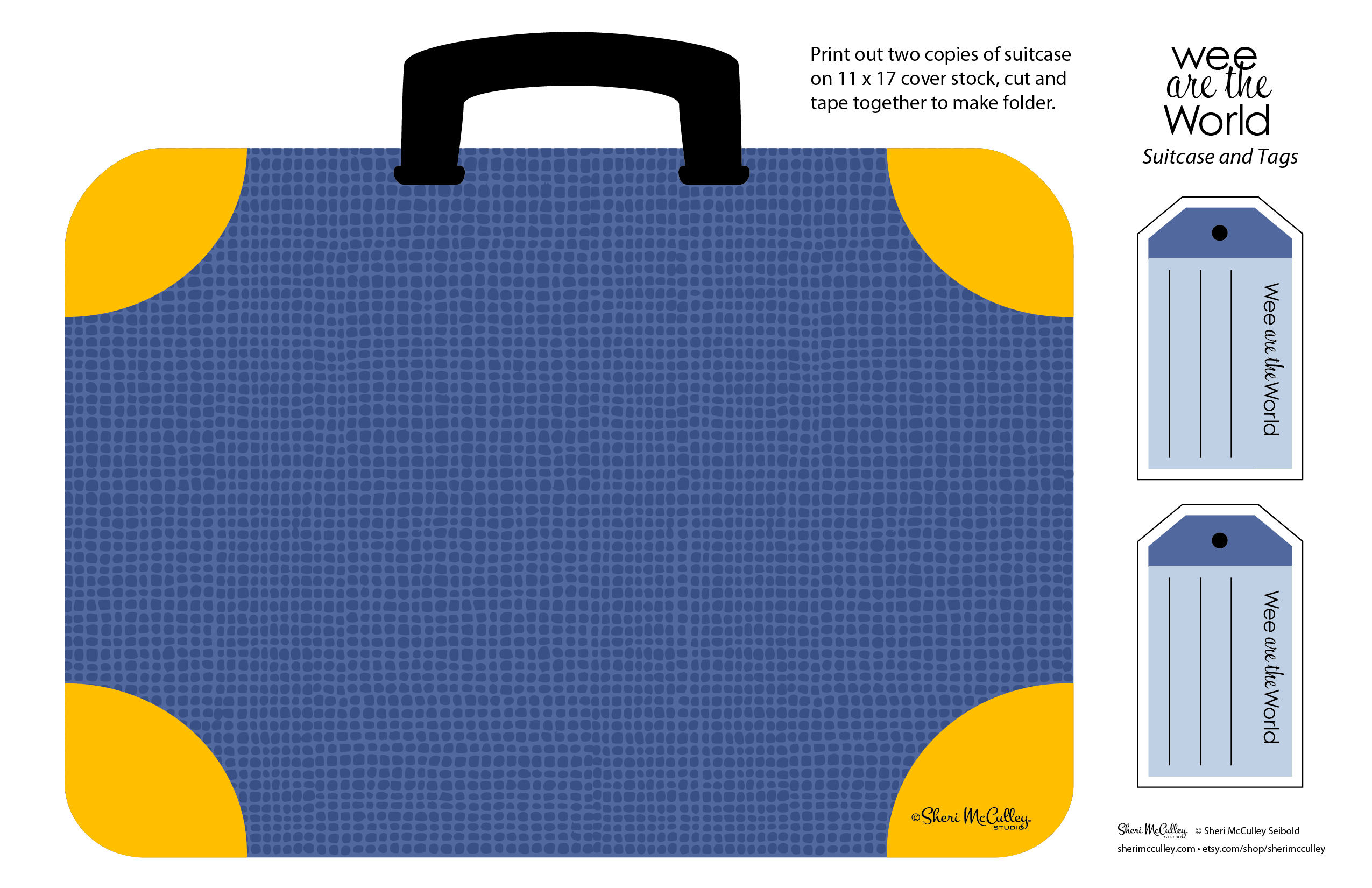 16 Travel Labels PDF Wee are the World Luggage Labels | Etsy