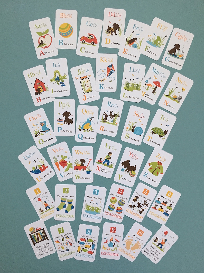PDF Printable Mini Child's Play Alphabet and Counting Card Set ...