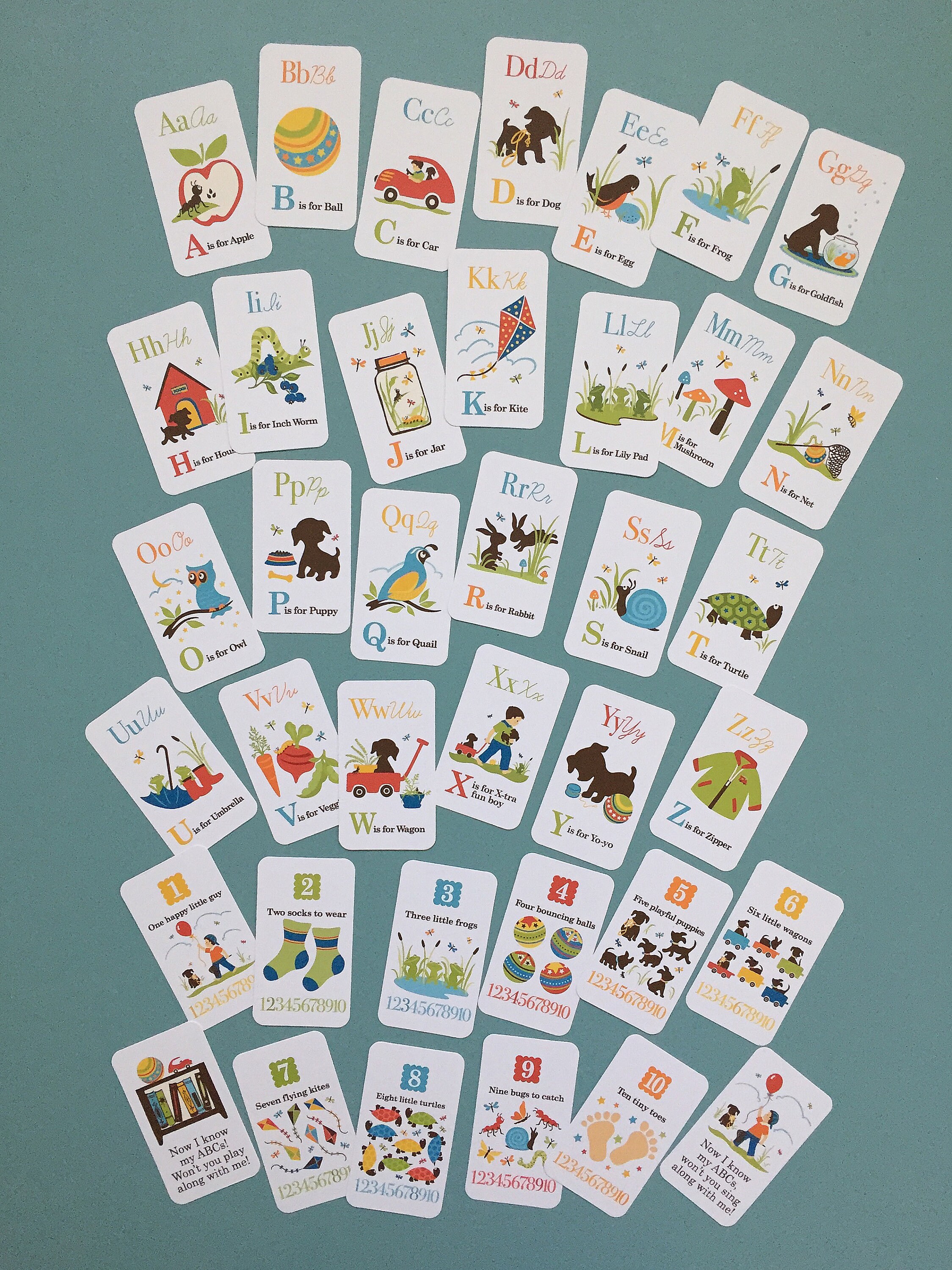 PDF Printable Mini Child's Play Alphabet and Counting Card - Etsy UK