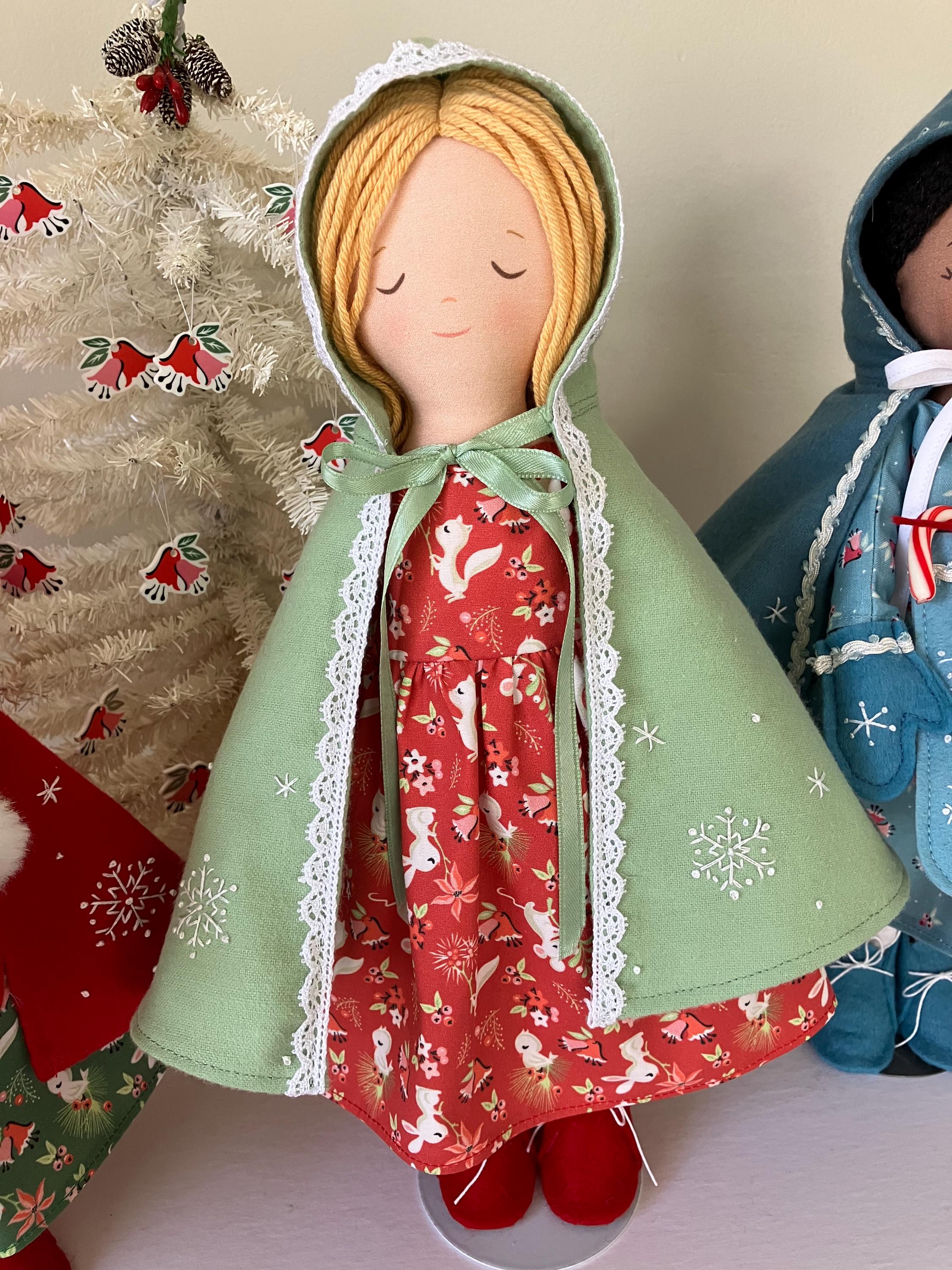 Prairie Lasses Hooded Cape, Mittens and Christmas Stocking PDF Pattern ...
