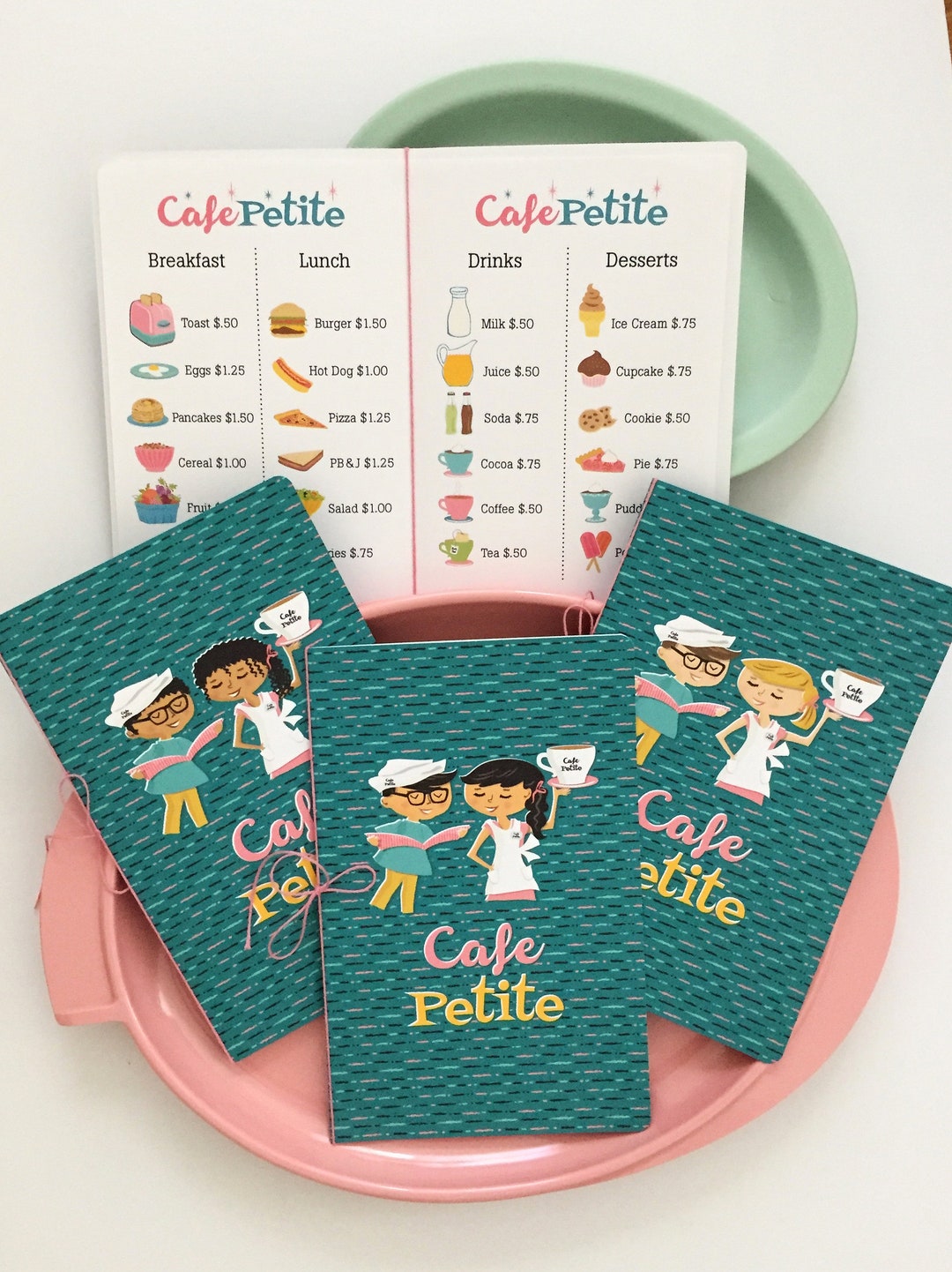 PDF Printable Cafe Petite Restaurant Kit, DIY Wee Pretend Restaurant ...