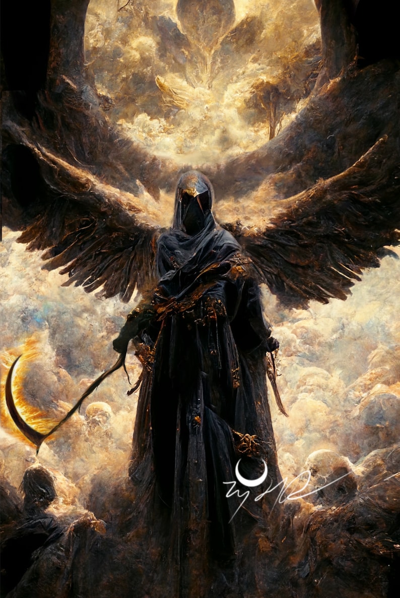 Archangel Azrael - Etsy