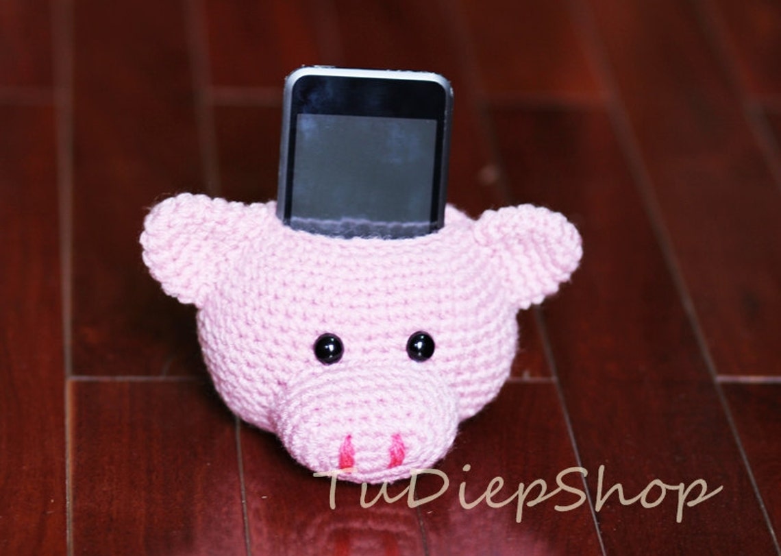 Cell Phone Stand Holder Plush - Pink Piggy - PDF Pattern - Etsy
