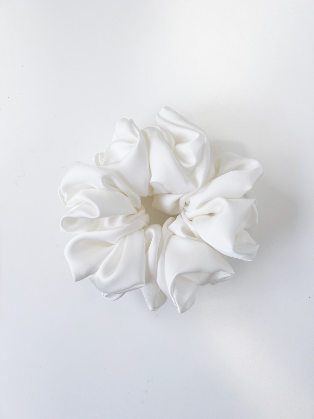 Silk Scrunchie in Bridal White - Etsy Canada