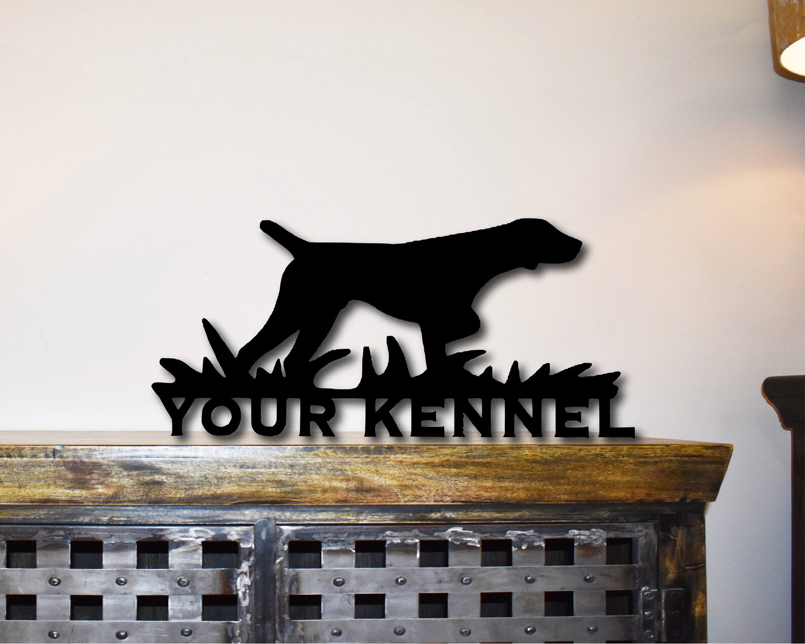 Custom Name Metal Dog Kennel Sign Custom and personalized Dog | Etsy