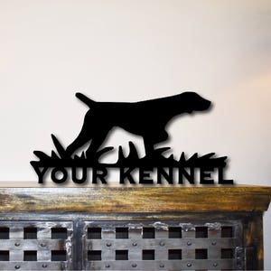 Custom Name Metal Dog Kennel Sign Custom and personalized Dog | Etsy