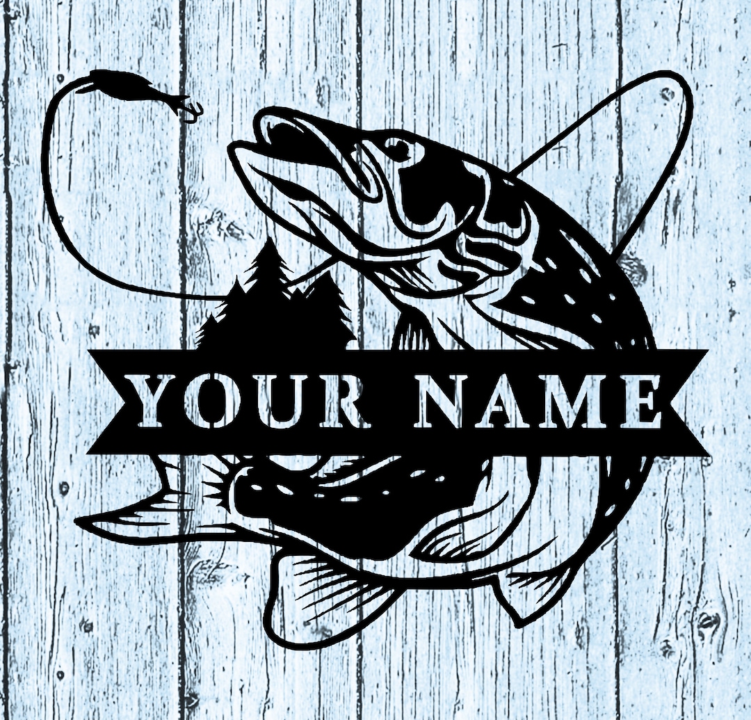 Custom Name Northern Pike Metal Sign, Outdoor Patio Decor, Outdoor ...