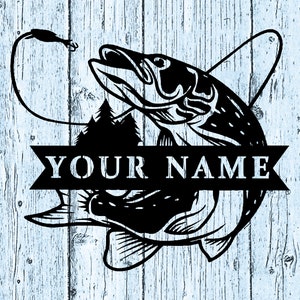 Custom Name Northern Pike Metal Sign, Outdoor Patio Decor, Outdoor ...