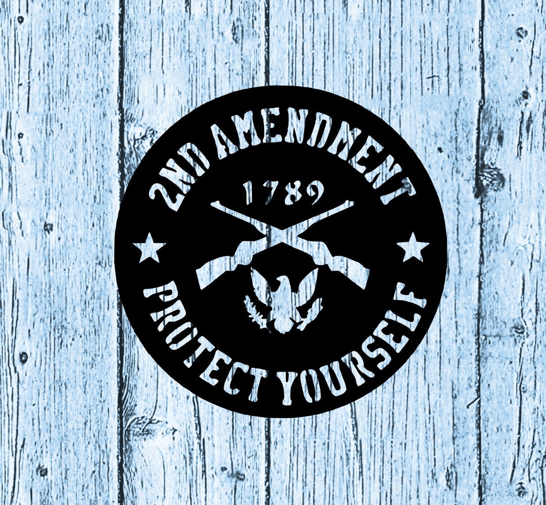 2nd Amendment Metal Sign Art, Gun and Bullet Stuff, Man Cave Stuff ...