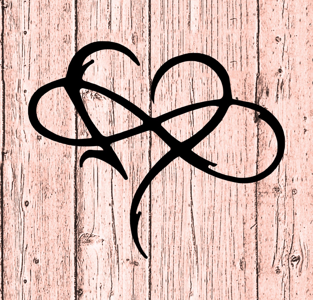 Infinity Heart Metal Sign, Metal Wall Sign Art, Large Metal Letter ...