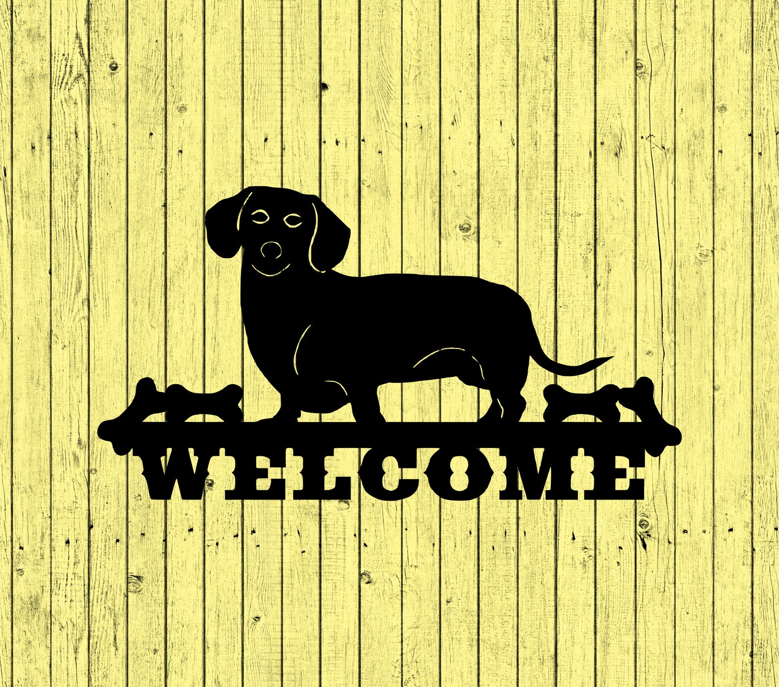 Dachshund Welcome Metal Signs Dachshund sign Art dog Welcome | Etsy