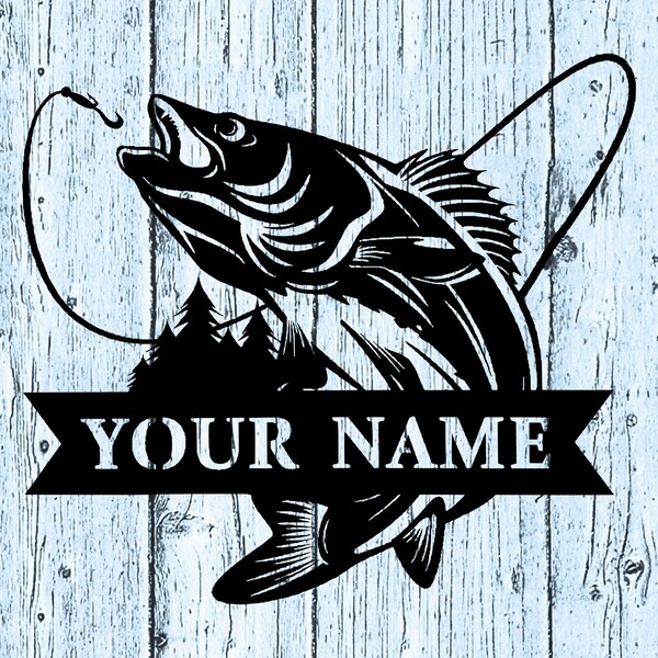 Walleye Metal Sign - Etsy