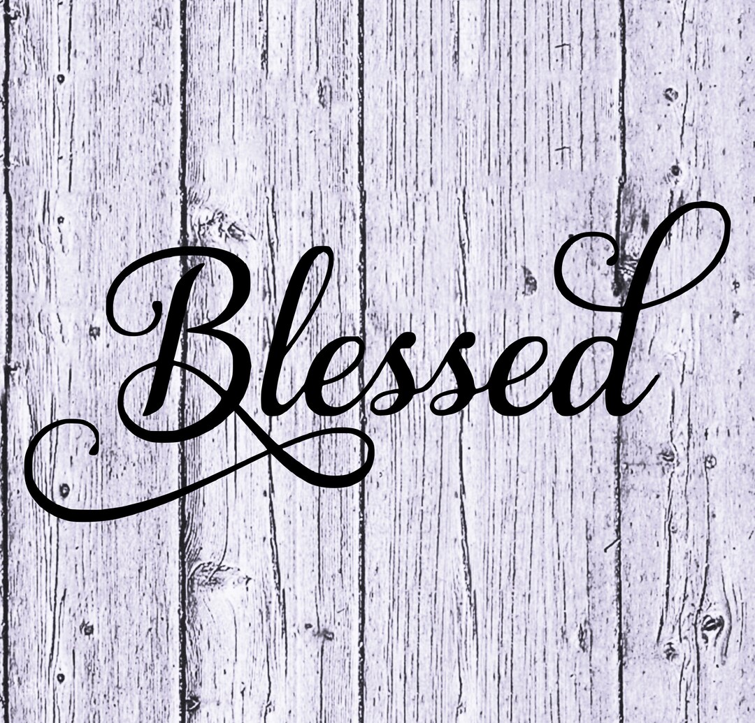 Blessed Metal Writing Art Sign, Farmhouse Signs, Religious Sign Art - Etsy