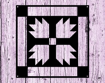 Quilting Farmhouse Rustic Metal Wall Art Decor Quilt Square | Etsy