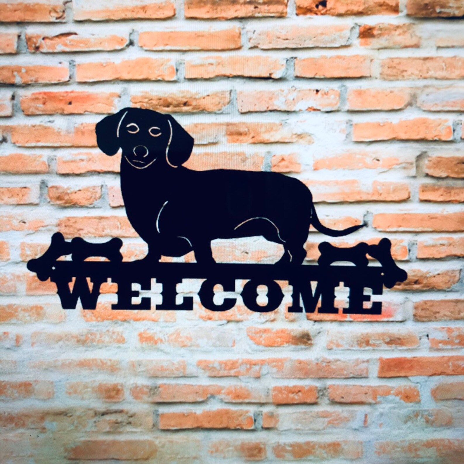 Dachshund Welcome Metal Signs Dachshund sign Art dog Welcome | Etsy