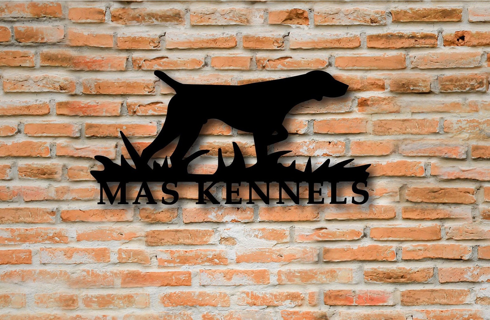 Custom Name Metal Dog Kennel Sign Custom and personalized Dog | Etsy