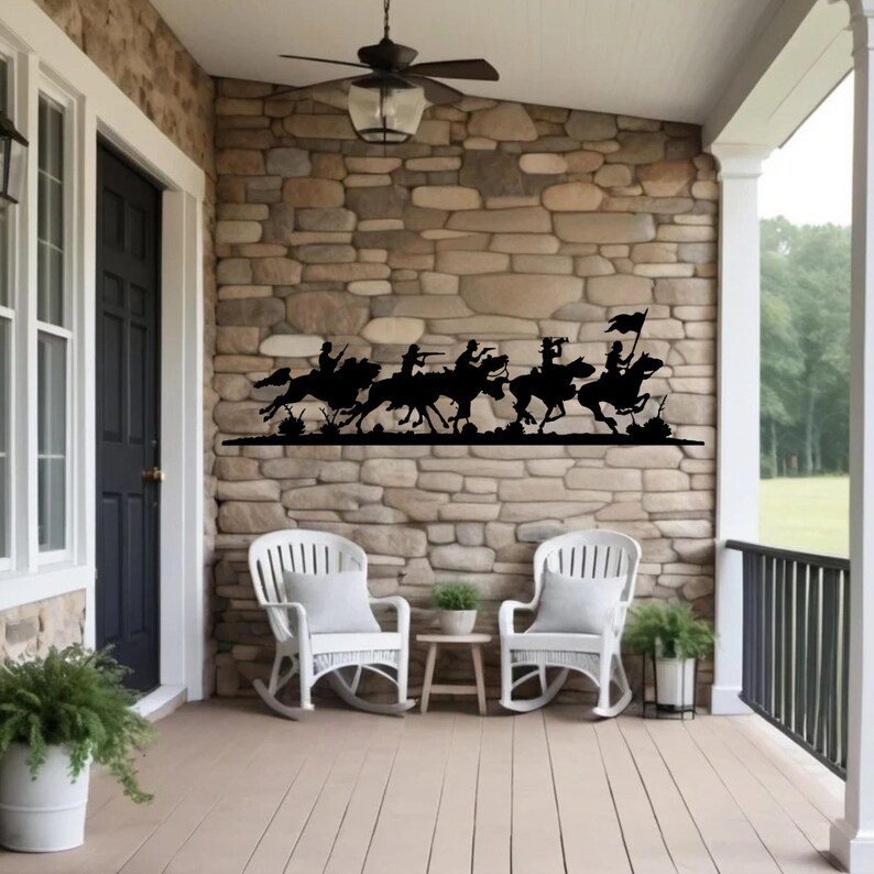 Cavalry Metal Sign - Rustic Military Decor for Patriotic Home or Garden ...