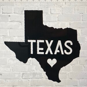 Texas Love Metal Sign Art Texas Metal Decor Texas state Sign | Etsy