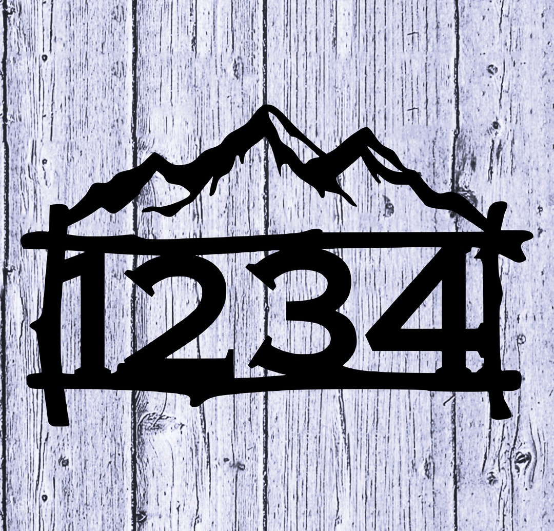 Country and Wildlife Address Sign, Metal Cabin and Wildlife Sign ...