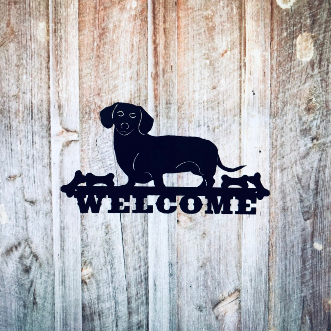 Dachshund Welcome Metal Signs Dachshund sign Art dog Welcome | Etsy