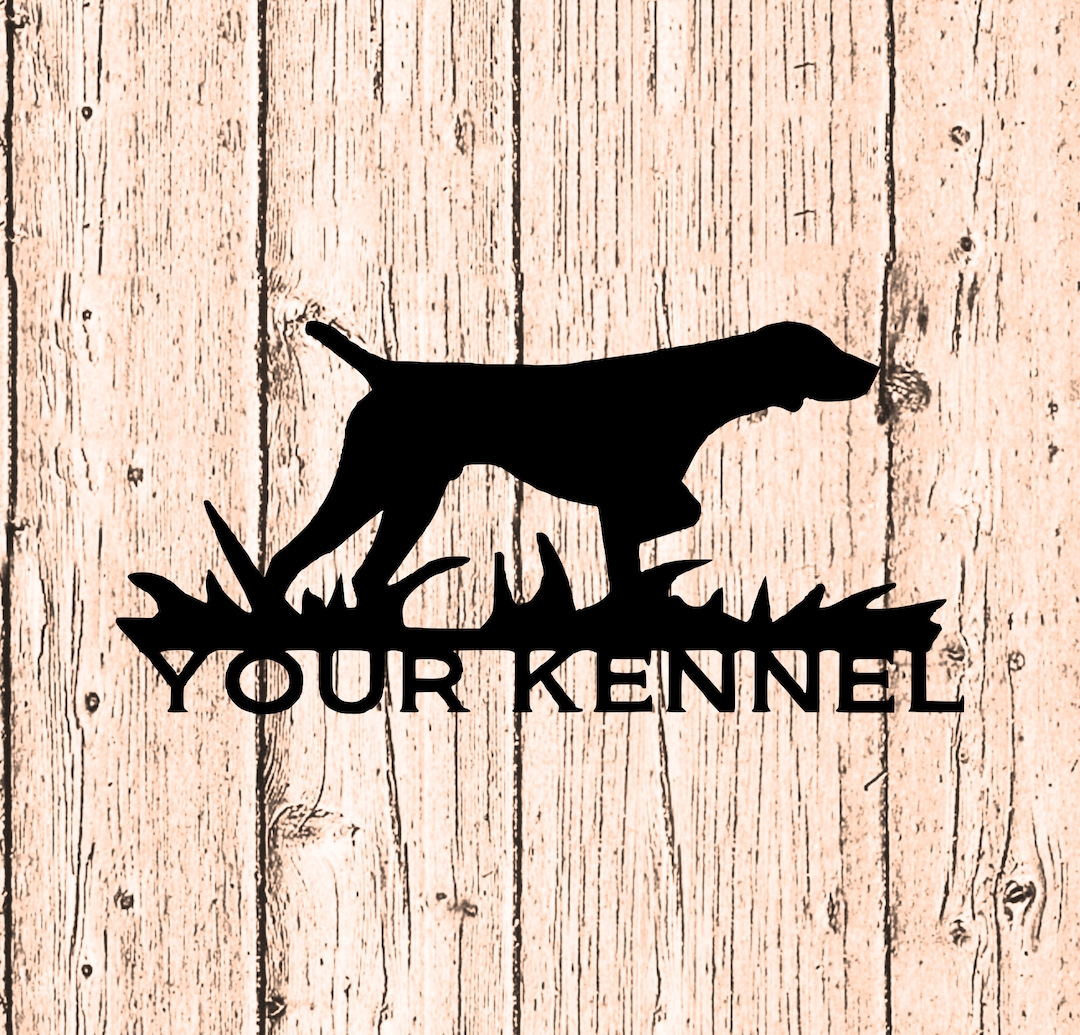 Custom Name Metal Dog Kennel Sign, Custom and Personalized Dog Sign - Etsy