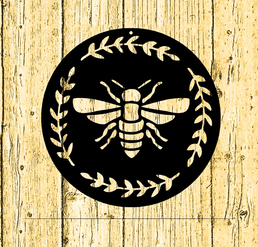 Metal Bee Art, Metal Wall Art, Bee Lovers Sign Sculpture, Barn and ...