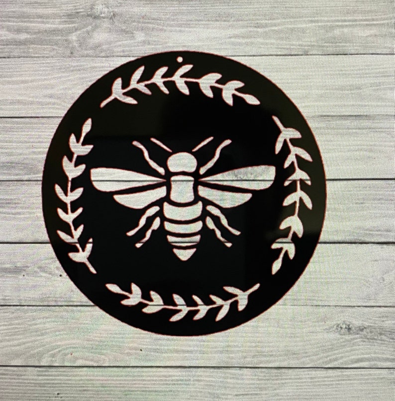 Metal Bee Art Metal Wall Art Bee Lovers Sign Sculpture Barn | Etsy