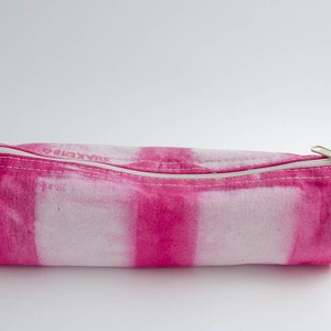 Pink Pencil Pouch, Tie Dyed Cotton Pouch - Etsy