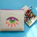Neon Evil Eye Bag, Punch Needle Bag, Zipper Pouch for Women, Wholesale ...