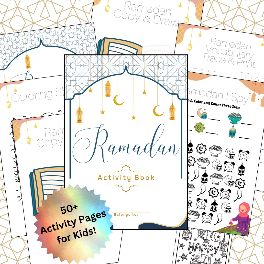 2025 Ramadan Kids Printable Activity Pack 50+ Pages Vocabulary, Writing ...