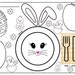 Easter Delight: Printable Kids Placemat Set in 2 Sizes - Bunny Fun ...