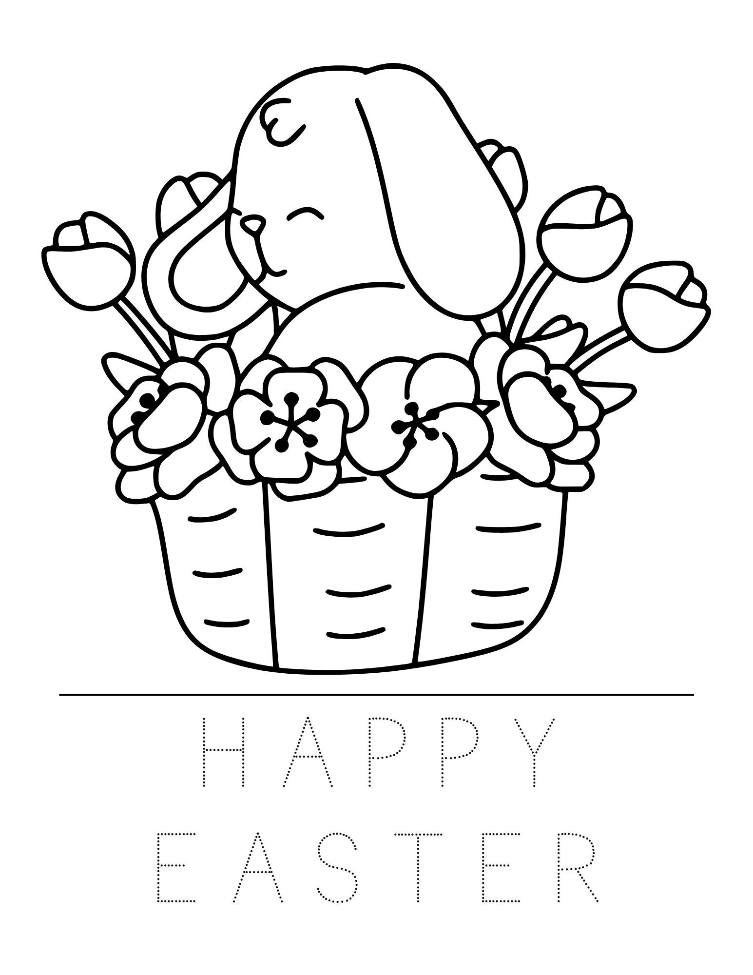 Kids Easter Coloring and Tracing 20 Pages Activity Printable Easter ...