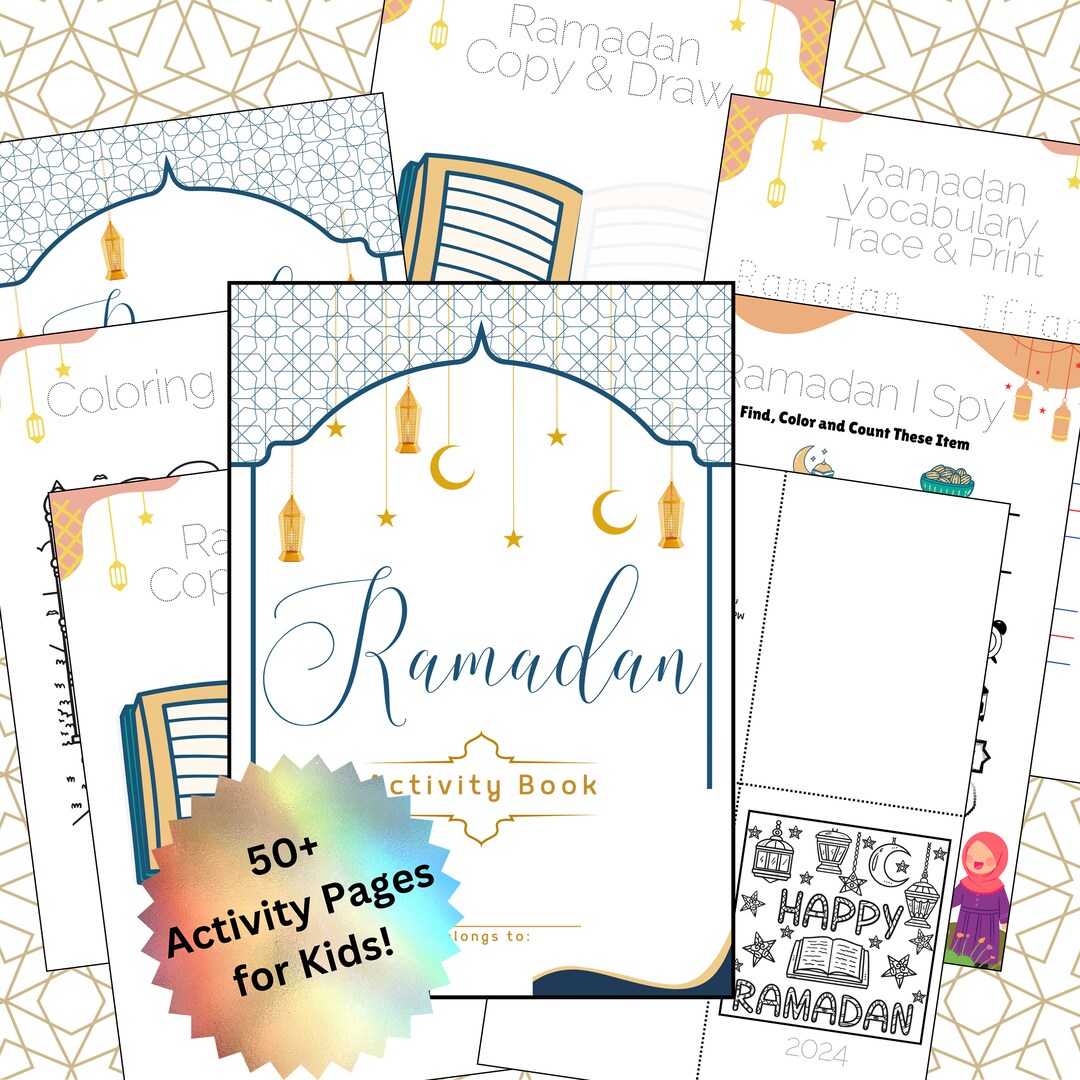 Ramadan Kids Activity Printable 50 Plus Pages Vocabulary Writing ...